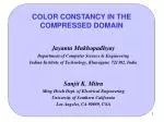 PPT - COLOR CONSTANCY PowerPoint Presentation, free download - ID:788500