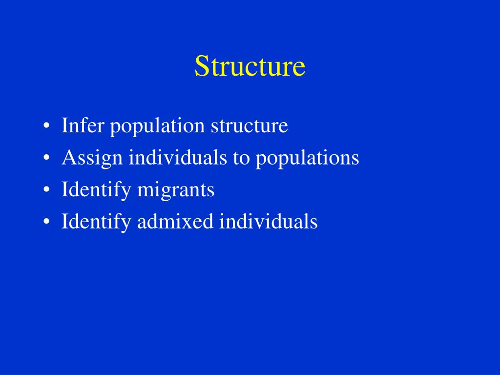 PPT - Population Structure Analysis: Tools and Applications PowerPoint ...