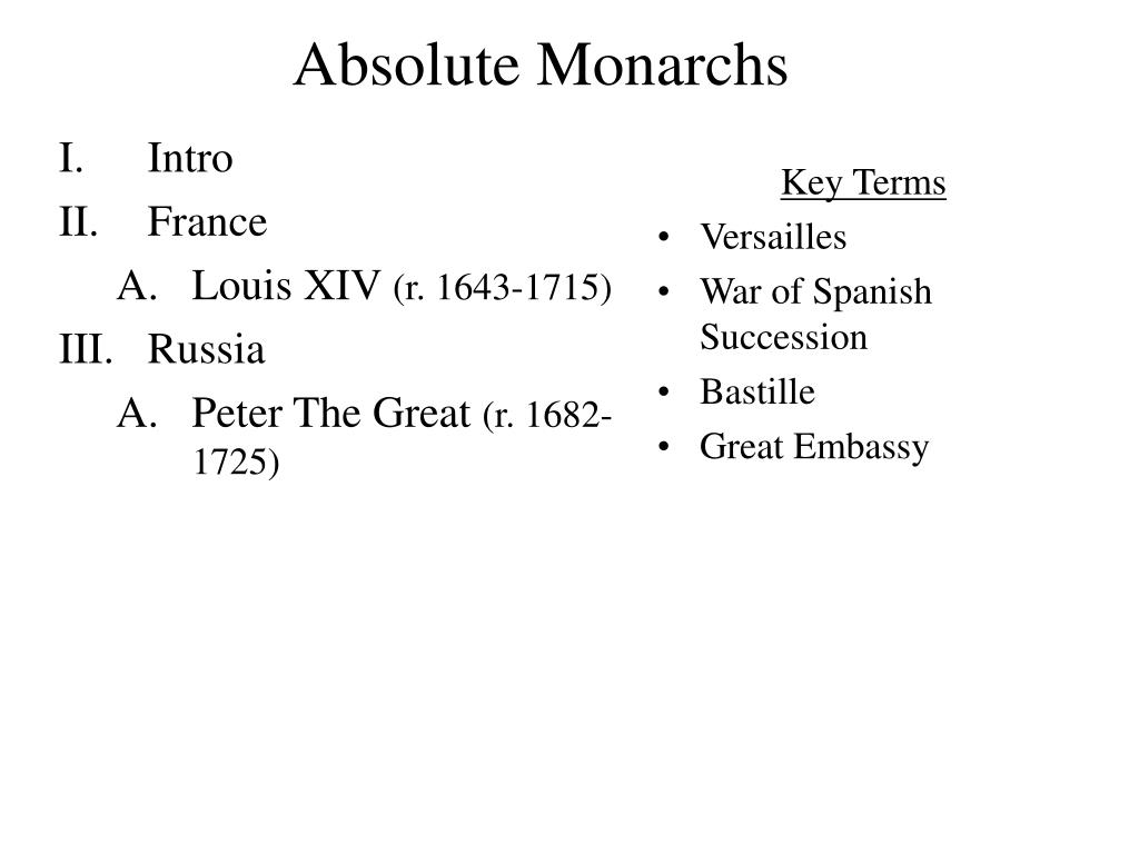 PPT - Absolute Monarchs PowerPoint Presentation, free download - ID:949714