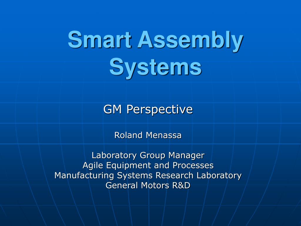 PPT - Smart Assembly Systems PowerPoint Presentation, free download ...