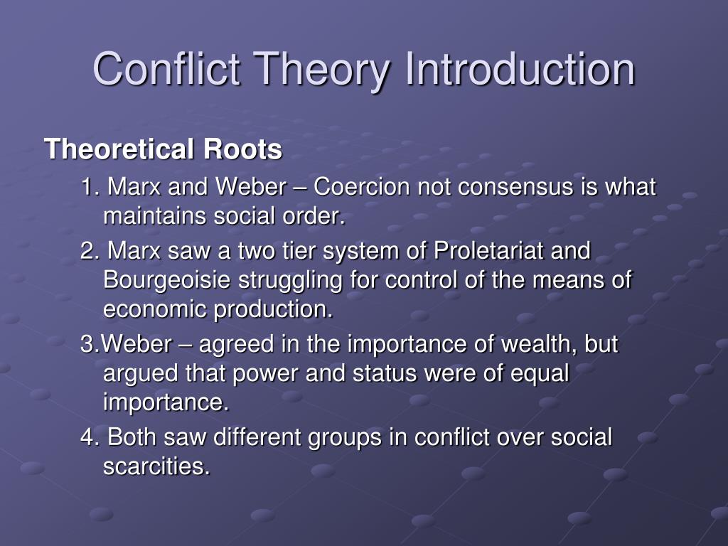 PPT - Conflict Theory Introduction PowerPoint Presentation, free ...