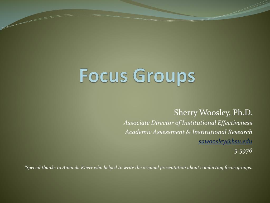 PPT - Focus Groups PowerPoint Presentation, free download - ID:956743