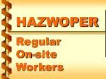 PPT - HazWOpER Refresher PowerPoint Presentation, free download - ID ...
