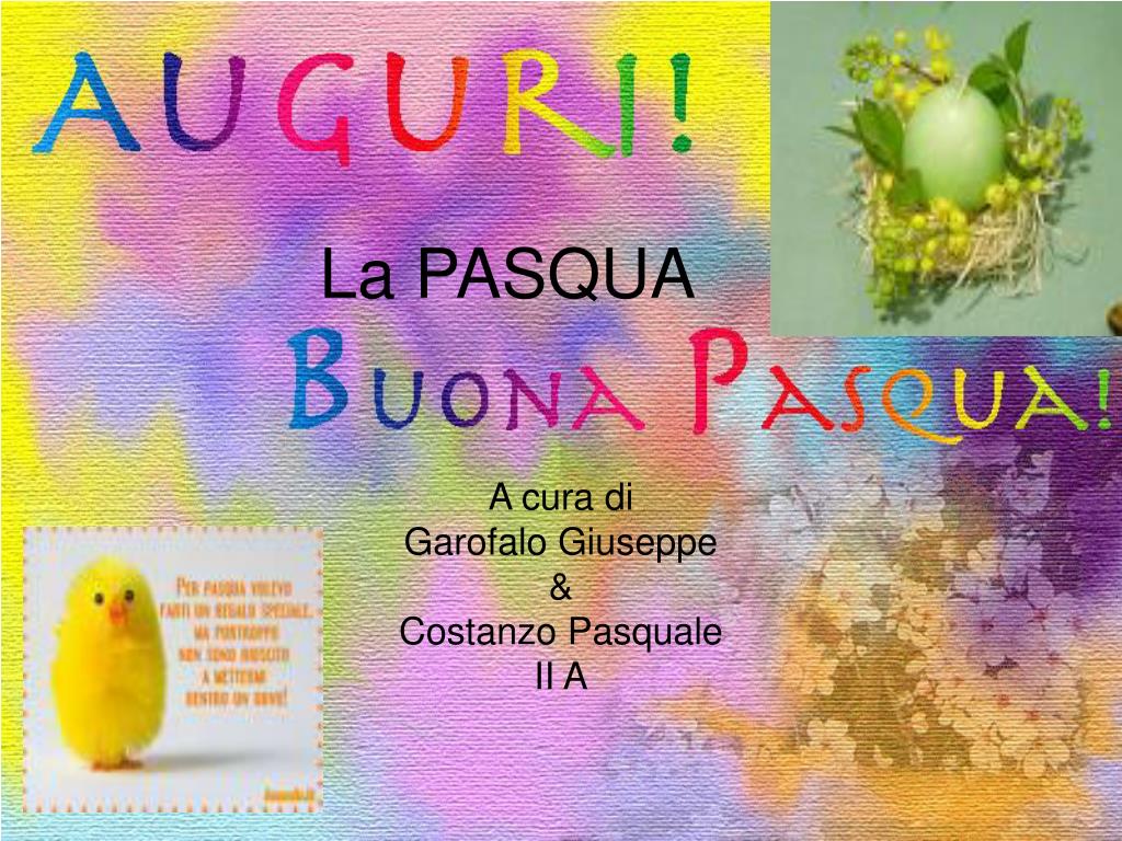 PPT - La PASQUA PowerPoint Presentation, free download - ID:960995