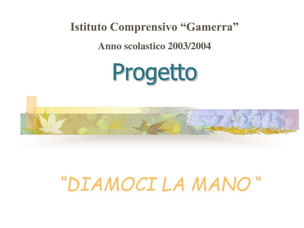 PPT - Progetto PowerPoint Presentation, free download - ID:961177