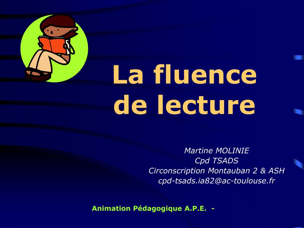PPT - La fluence de lecture PowerPoint Presentation, free download - ID ...