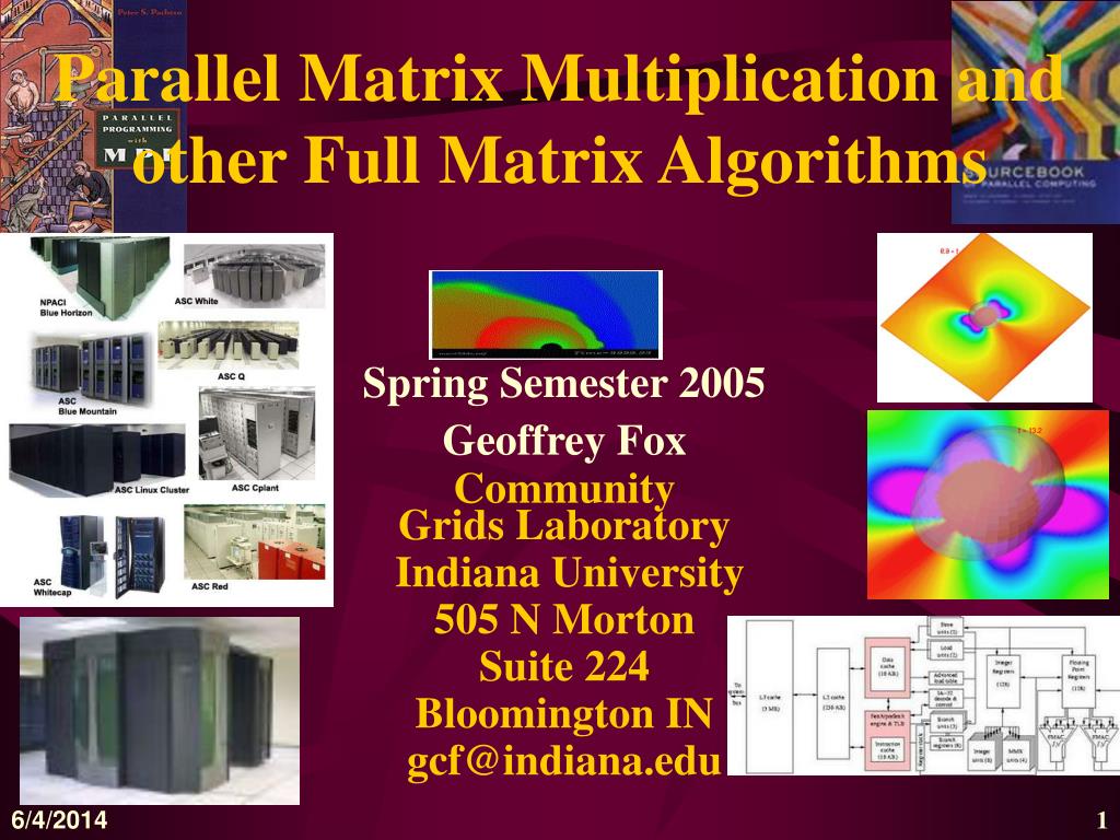 PPT - Full Matrix Algorithms: Parallel Matrix Multiplication & Beyond PowerPoint Presentation ...