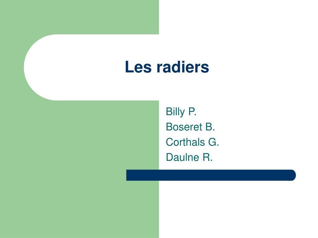 PPT - Les radiers PowerPoint Presentation, free download - ID:966578