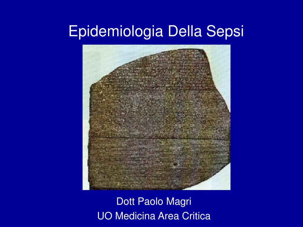 PPT - Epidemiologia Della Sepsi PowerPoint Presentation, free download ...