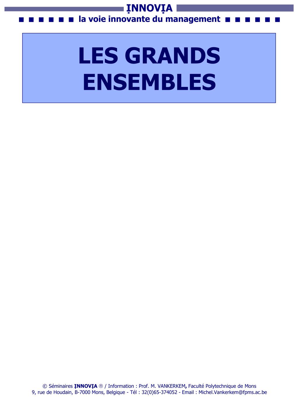 PPT - LES GRANDS ENSEMBLES PowerPoint Presentation, free download - ID ...