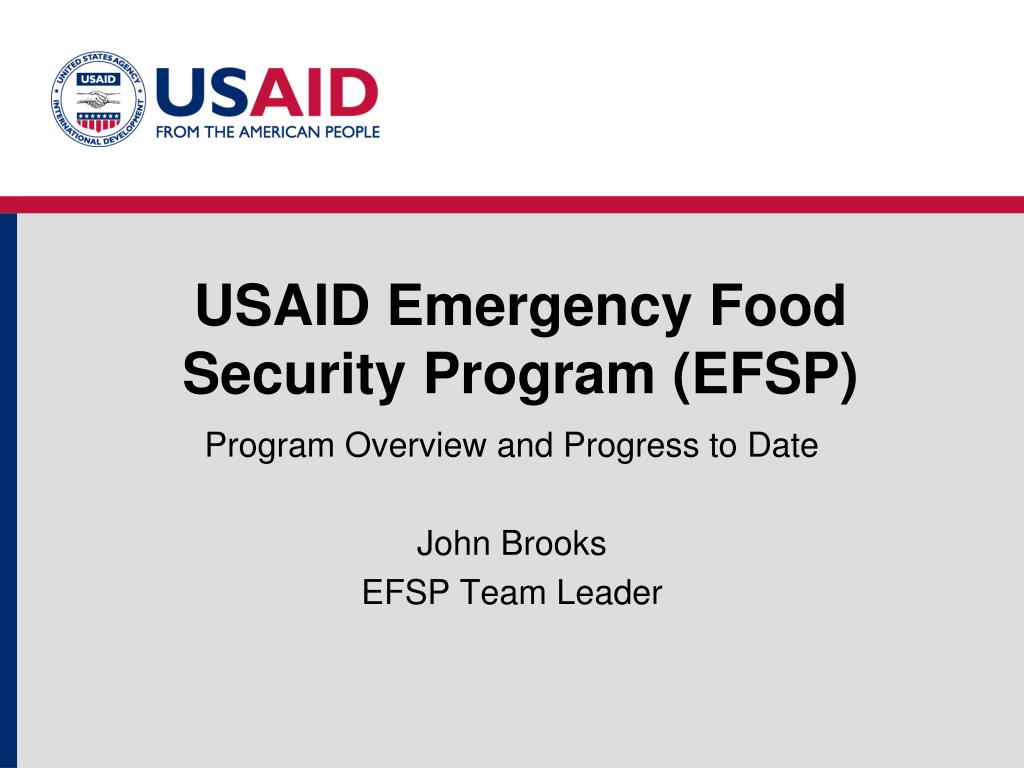PPT - USAID Emergency Food Security Program (EFSP) PowerPoint ...