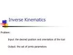 PPT - Inverse Kinematics Jacobian Matrix Trajectory Planning PowerPoint ...