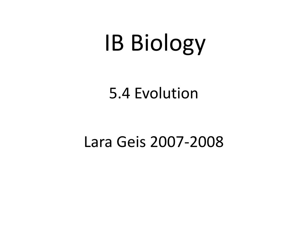 PPT - IB Biology PowerPoint Presentation, free download - ID:972458