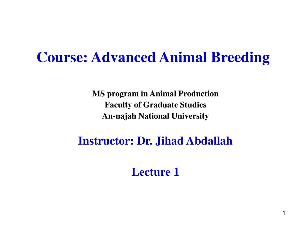 PPT - Advanced Animal Breeding: Gene Definitions and Types of Gene ...