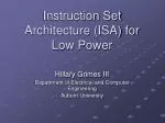 PPT - Instruction Set Architecture (ISA) PowerPoint Presentation, free ...