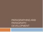 PPT - PARAGRAPH DEVELOPMENT PowerPoint Presentation, free download - ID ...