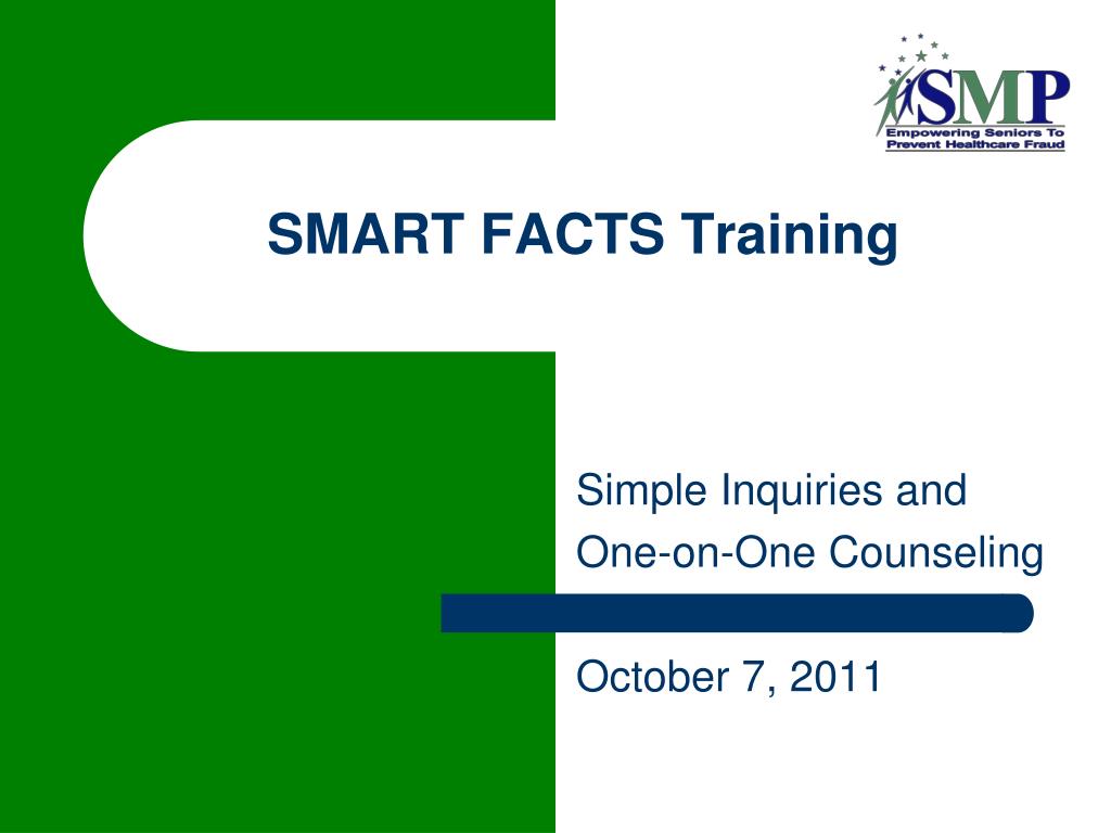 PPT - SMART FACTS Training PowerPoint Presentation, free download - ID ...