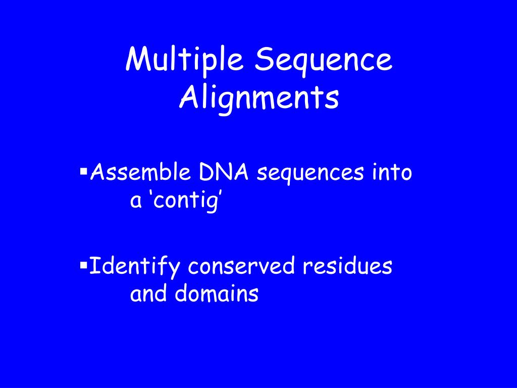 PPT - Multiple Sequence Alignments PowerPoint Presentation, free ...