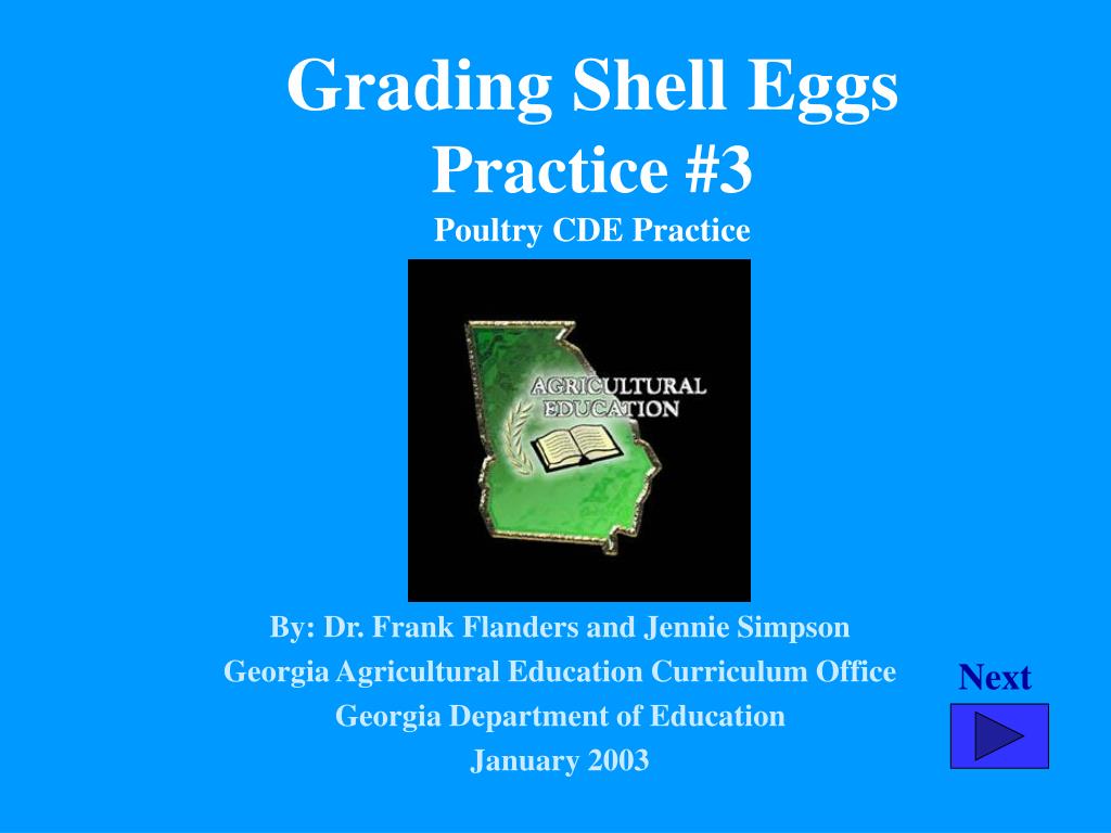 PPT - Grading Shell Eggs Practice #3 Poultry CDE Practice PowerPoint ...