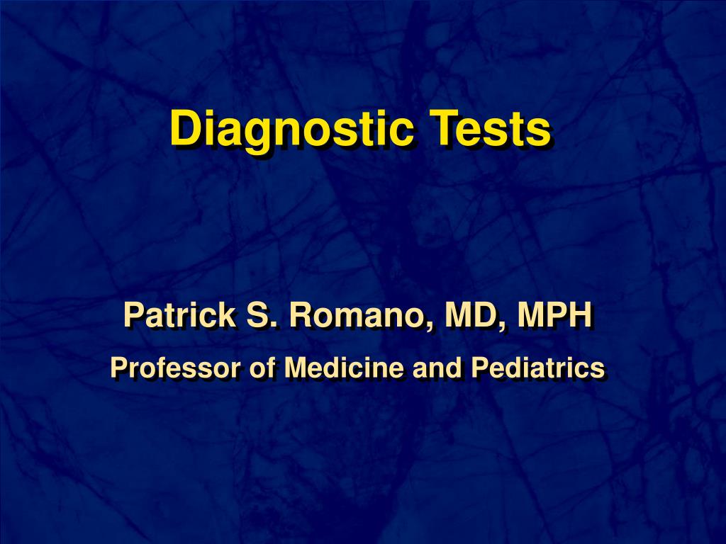 PPT - Diagnostic Tests PowerPoint Presentation, free download - ID:974789