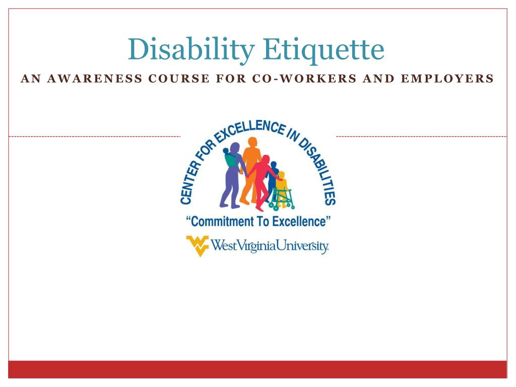PPT - Disability Etiquette PowerPoint Presentation, free download - ID ...