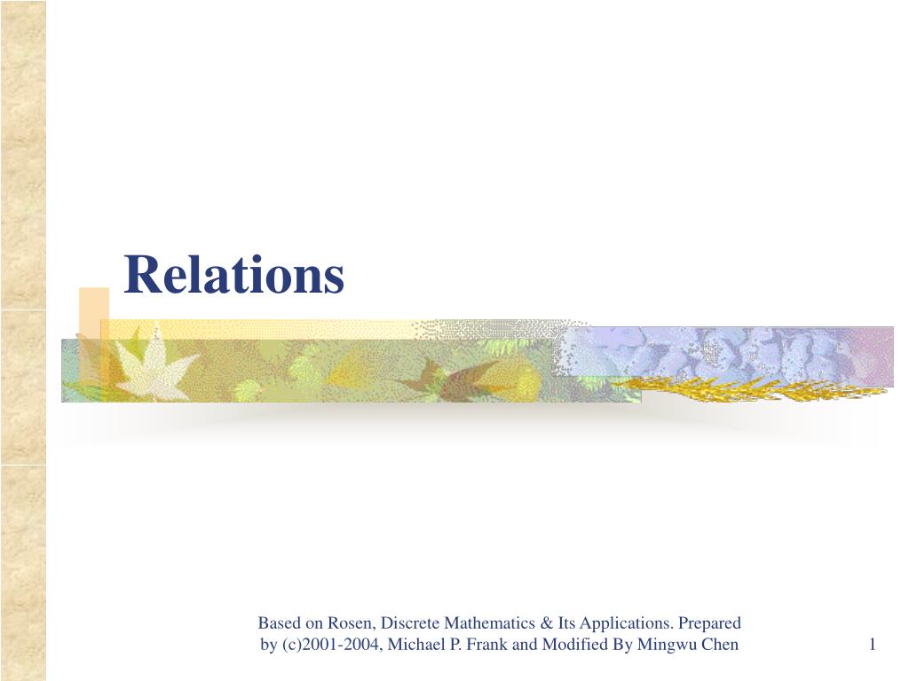 PPT - Relations PowerPoint Presentation, free download - ID:976432