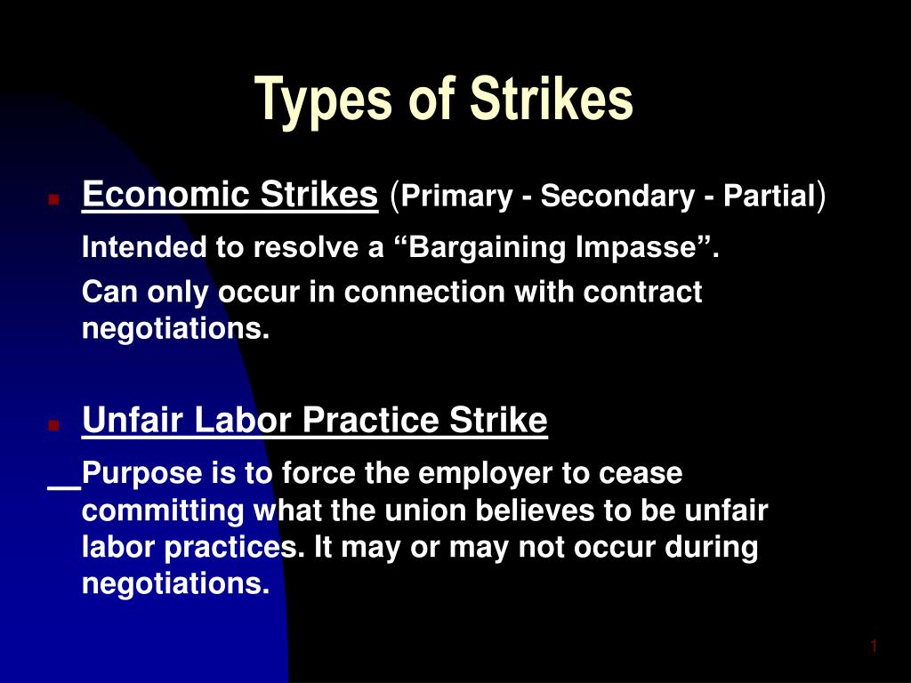 PPT - Types of Strikes PowerPoint Presentation, free download - ID:97847