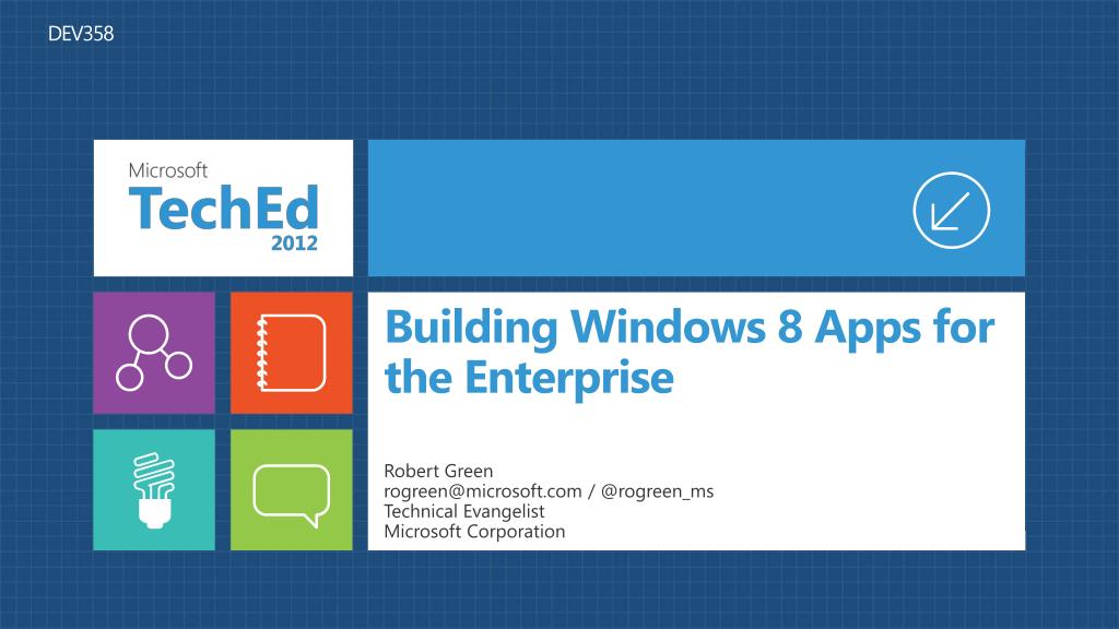 PPT - Building Windows 8 Apps for the Enterprise PowerPoint ...