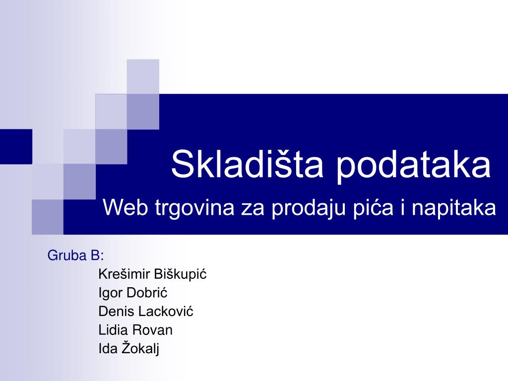 PPT - Skladišta podataka PowerPoint Presentation, free download - ID:980507