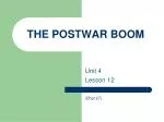 PPT - Chapter 19: The Postwar Boom Section 1: Post War America ...