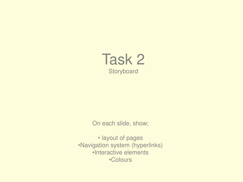 PPT - Task 2 PowerPoint Presentation, free download - ID:983155