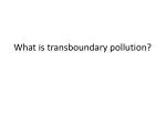 PPT - Transboundary Pollution Issues are of Growing Importance ...