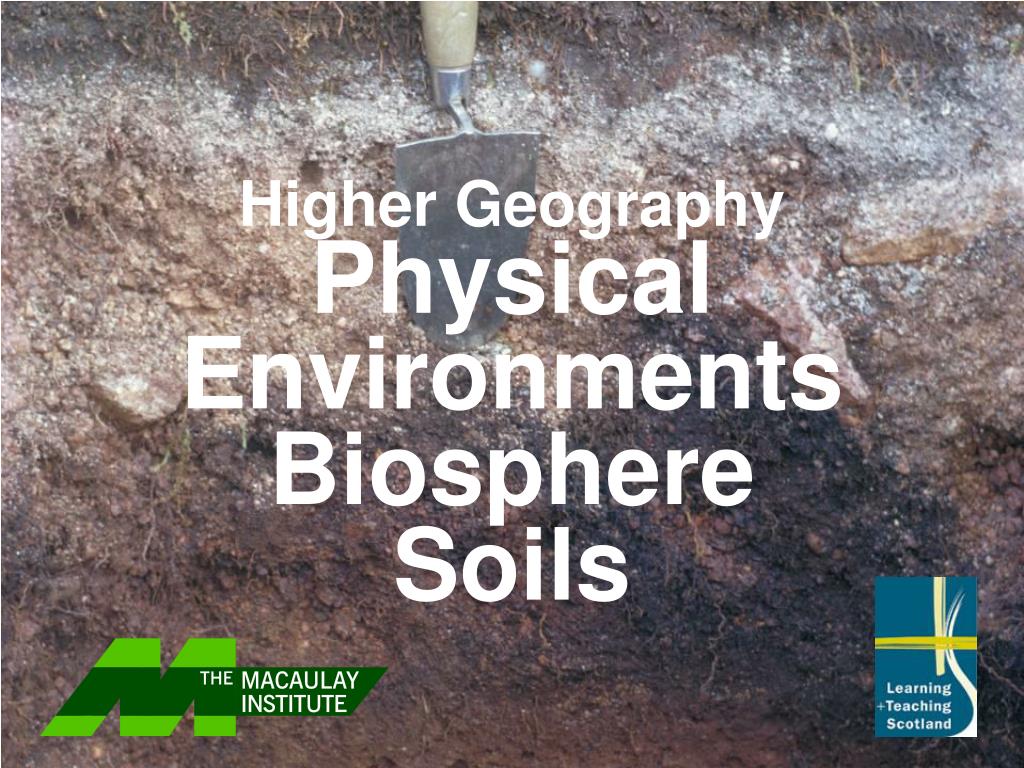 PPT - Higher Geography Physical Environments Biosphere Soils PowerPoint ...