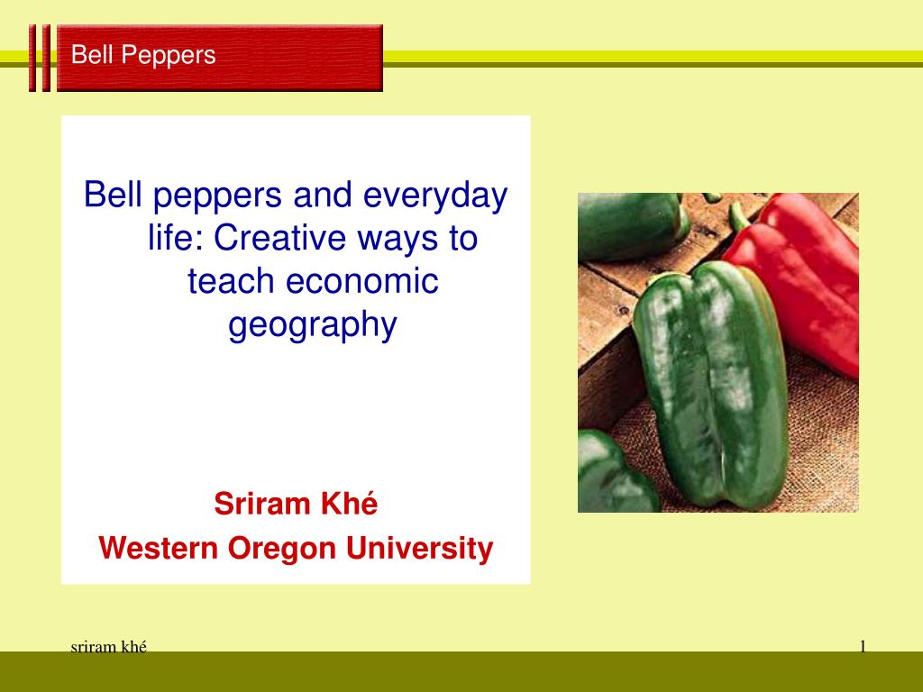 PPT - Bell Peppers PowerPoint Presentation, free download - ID:986357