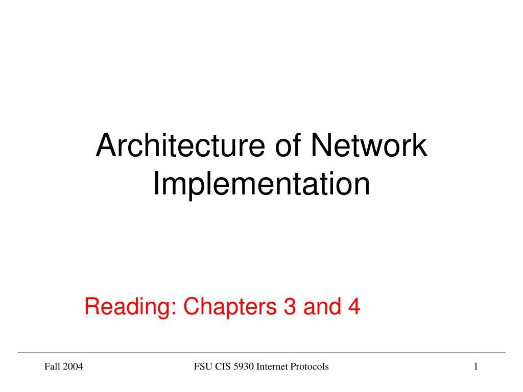 PPT - Architecture of Network Implementation PowerPoint Presentation ...