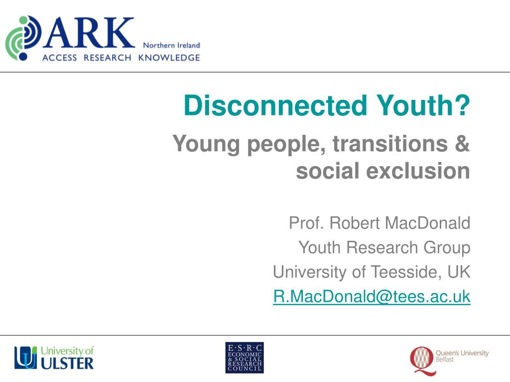 PPT - Disconnected Youth? PowerPoint Presentation, free download - ID ...
