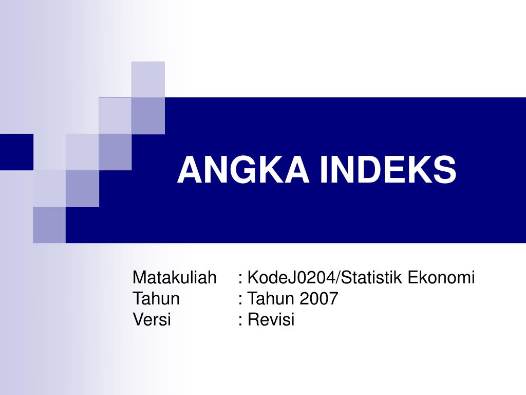 PPT - ANGKA INDEKS PowerPoint Presentation, free download - ID:992258