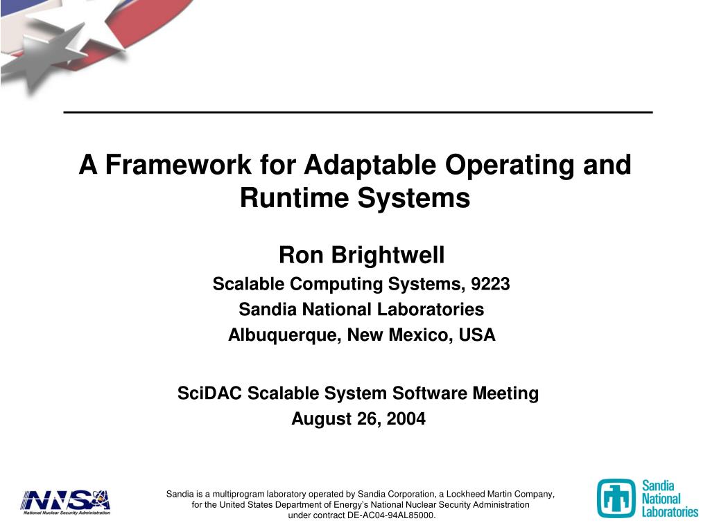 PPT - A Framework for Adaptable Operating and Runtime Systems ...