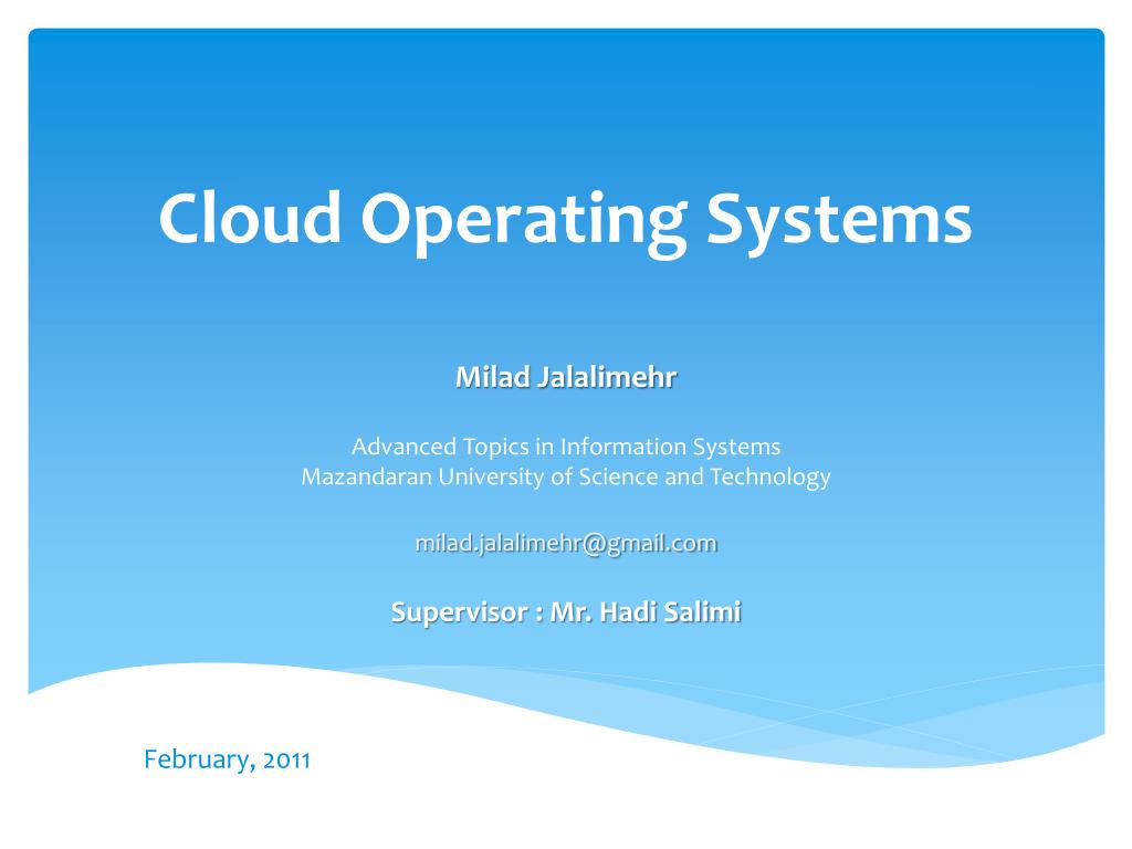 PPT - Cloud Operating Systems PowerPoint Presentation, free download ...