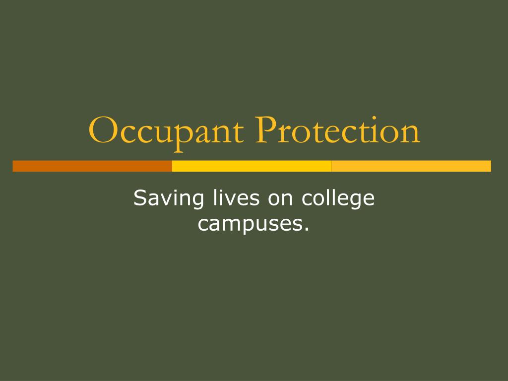PPT - Occupant Protection PowerPoint Presentation, free download - ID ...