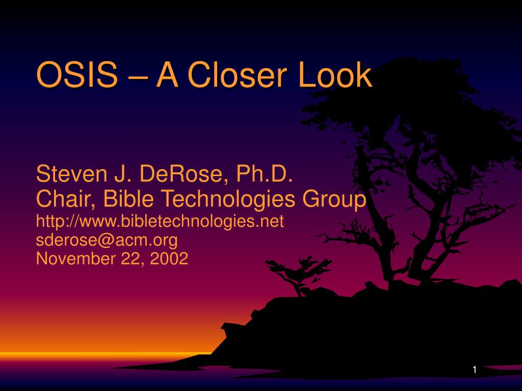 PPT - OSIS – A Closer Look PowerPoint Presentation, free download - ID ...