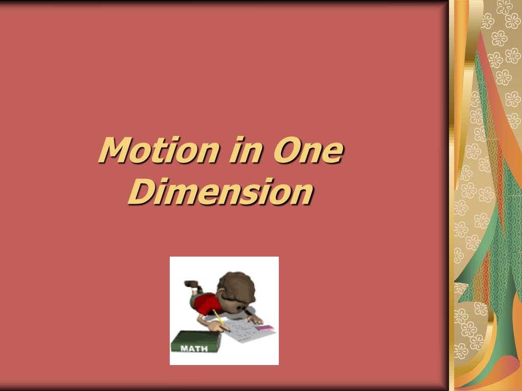 PPT - Motion in One Dimension PowerPoint Presentation, free download ...