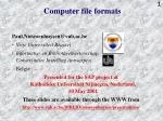PPT - Computer Files and File Management PowerPoint Presentation, free ...