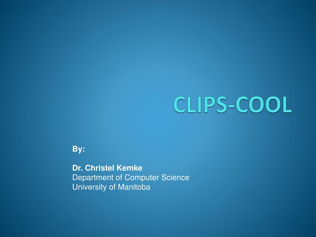 PPT - CLIPS-COOL PowerPoint Presentation, free download - ID:999157